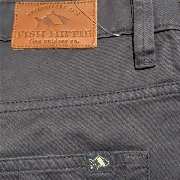 Fish Hippie | Pants | Fish Hippie Stretch 5 Pocket Navy Pant | Poshmark